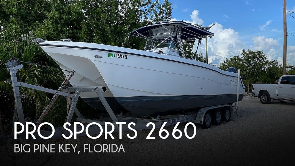 2002 Pro Sports 2660 Kat CC Power boat for Sale in Summerland Key, FL
